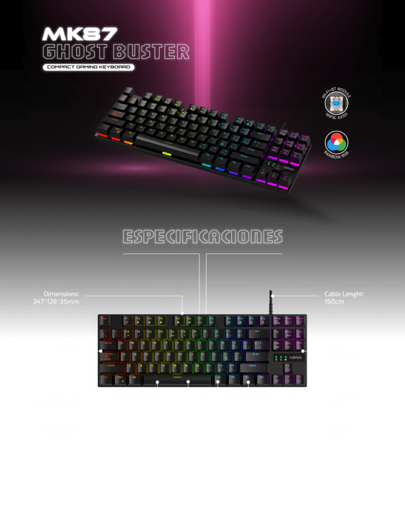 Keyboard MK87 Ghost Buster – mlogix.cn